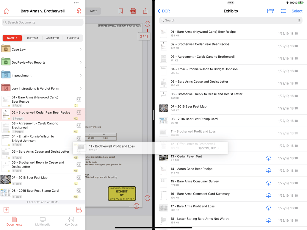 How do I use Multitasking and Split View with the LIT SUITE apps?